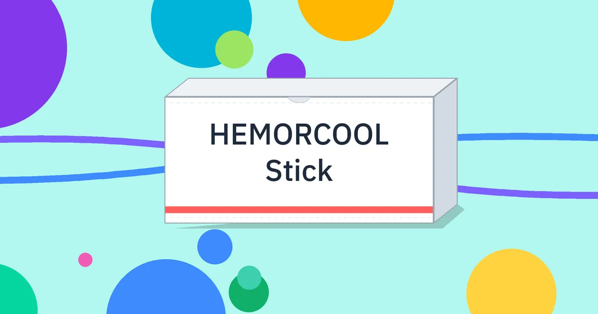 Symbolbild: Packung mit der Aufschrift HEMORCOOL Stick (PZN 20366341) – Verfügbarkeit und Bezug in Apotheken in Frankfurt am Main