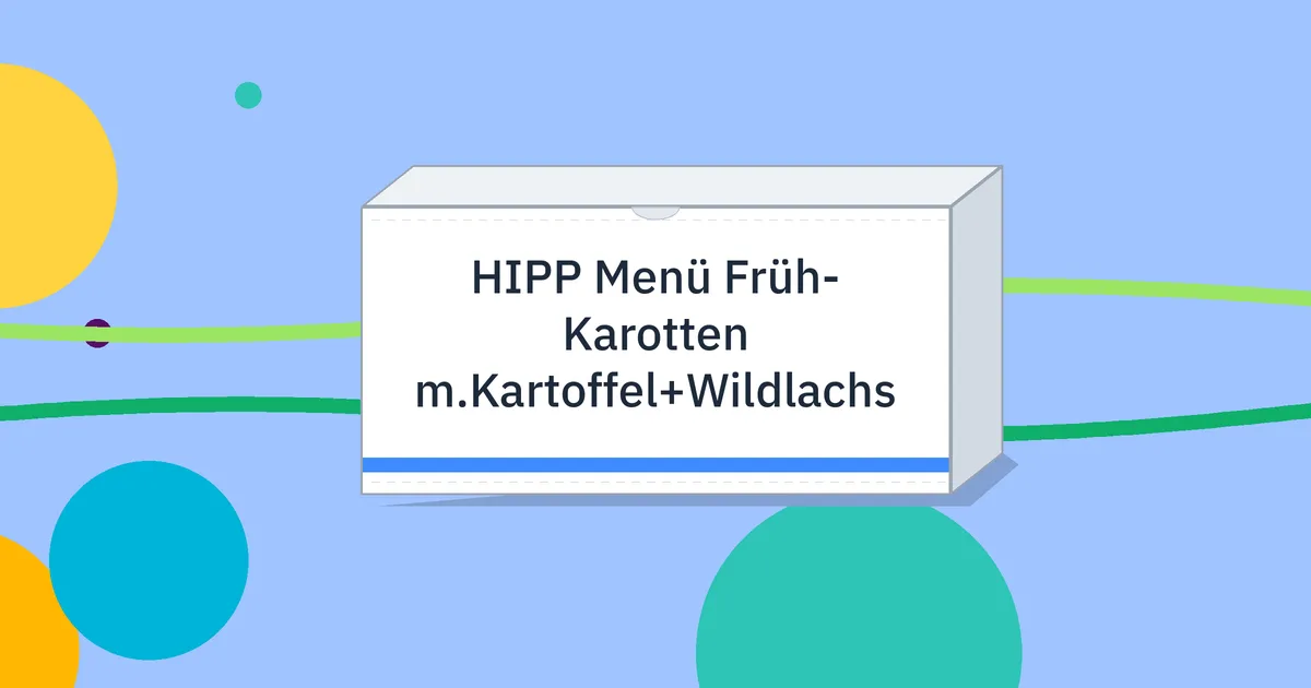 Symbolbild: Packung mit der Aufschrift HIPP Menü Früh-Karotten m.Kartoffel+Wildlachs (PZN 09200953) – Verfügbarkeit und Bezug in Apotheken in Frankfurt am Main