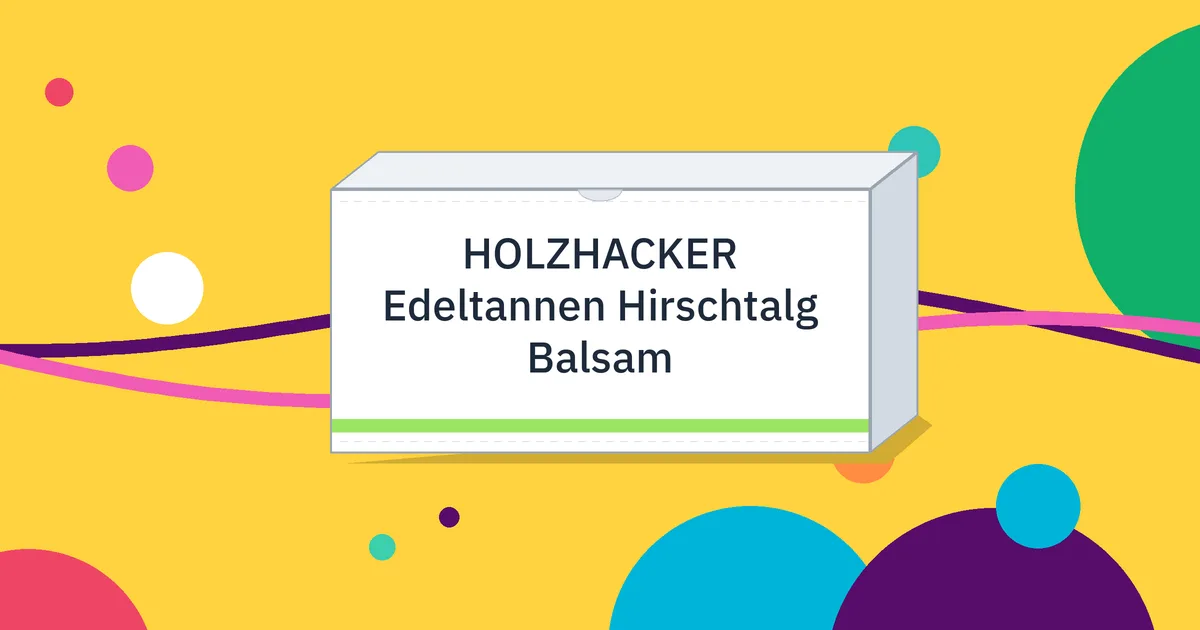 Symbolbild: Packung mit der Aufschrift HOLZHACKER Edeltannen Hirschtalg Balsam (PZN 20892704) – Verfügbarkeit und Bezug in Apotheken in Frankfurt am Main