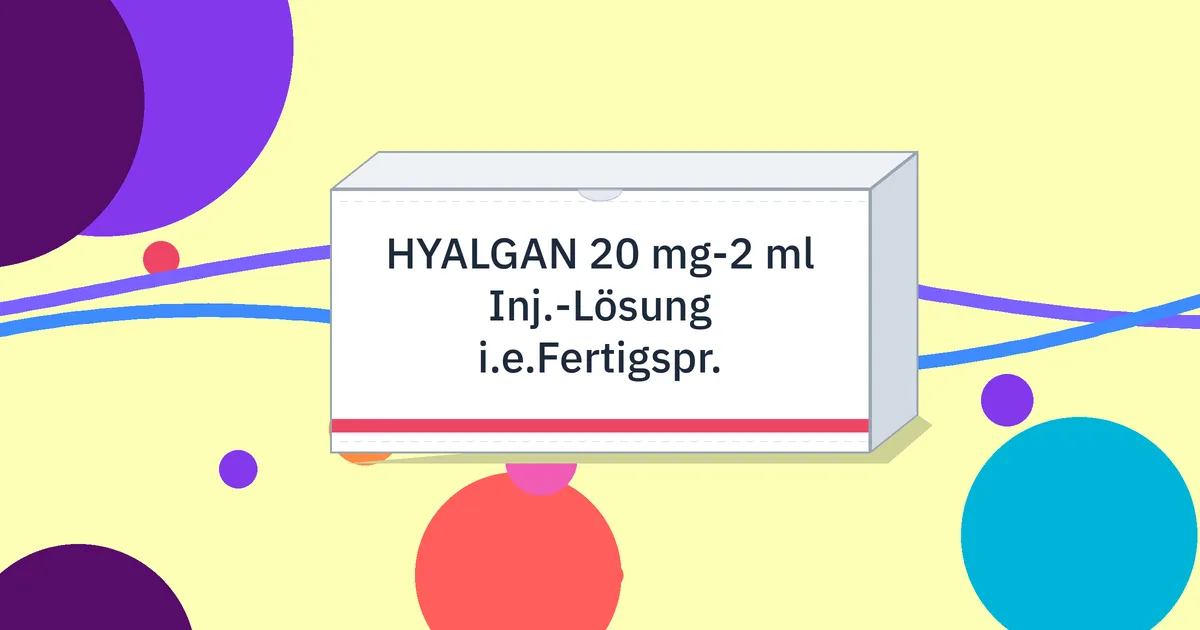 Symbolbild: Packung mit der Aufschrift HYALGAN 20 mg-2 ml Inj.-Lösung i.e.Fertigspr. (PZN 17637782) – Verfügbarkeit und Bezug in Apotheken in Frankfurt am Main