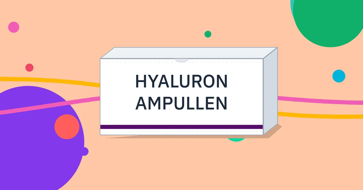 Symbolbild: Packung mit der Aufschrift HYALURON AMPULLEN (PZN 19992010) – Verfügbarkeit und Bezug in Apotheken in Frankfurt am Main