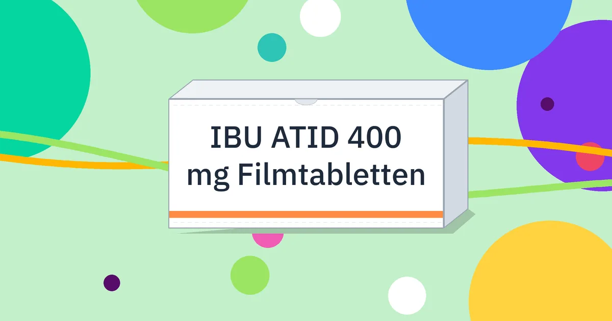 Symbolbild: Packung mit der Aufschrift IBU ATID 400 mg Filmtabletten (PZN 05035842) – Verfügbarkeit und Bezug in Apotheken in Frankfurt am Main