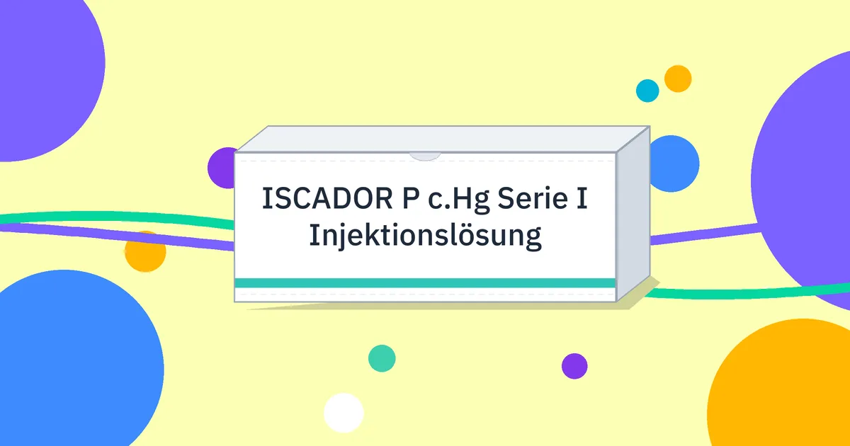 Symbolbild: Packung mit der Aufschrift ISCADOR P c.Hg Serie I Injektionslösung (PZN 09751400) – Verfügbarkeit und Bezug in Apotheken in Frankfurt am Main