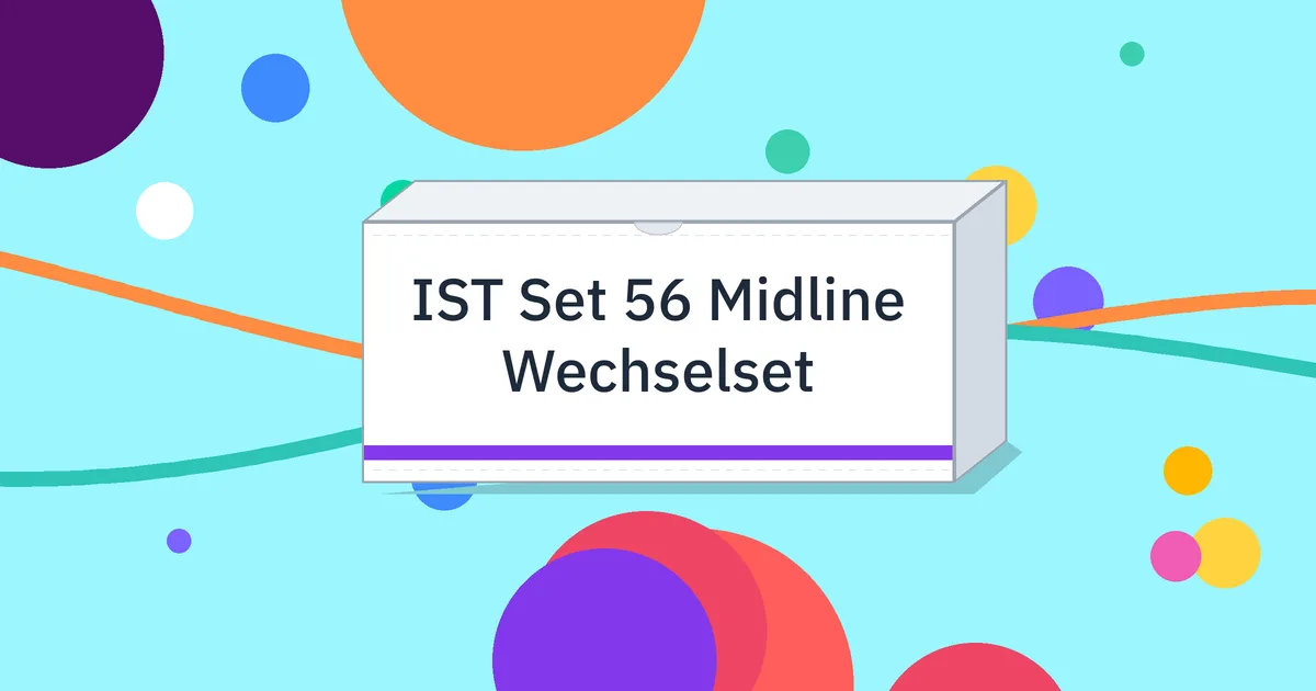 Symbolbild: Packung mit der Aufschrift IST Set 56 Midline Wechselset (PZN 19493548) – Verfügbarkeit und Bezug in Apotheken in Frankfurt am Main
