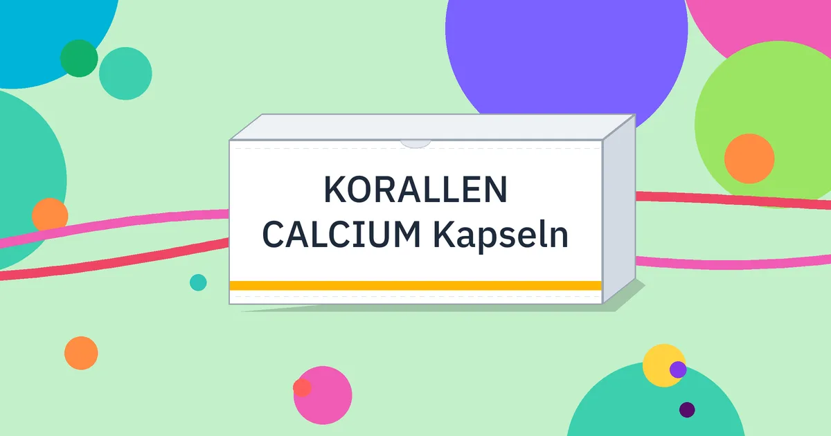 Symbolbild: Packung mit der Aufschrift KORALLEN CALCIUM Kapseln (PZN 14058279) – Verfügbarkeit und Bezug in Apotheken in Frankfurt am Main