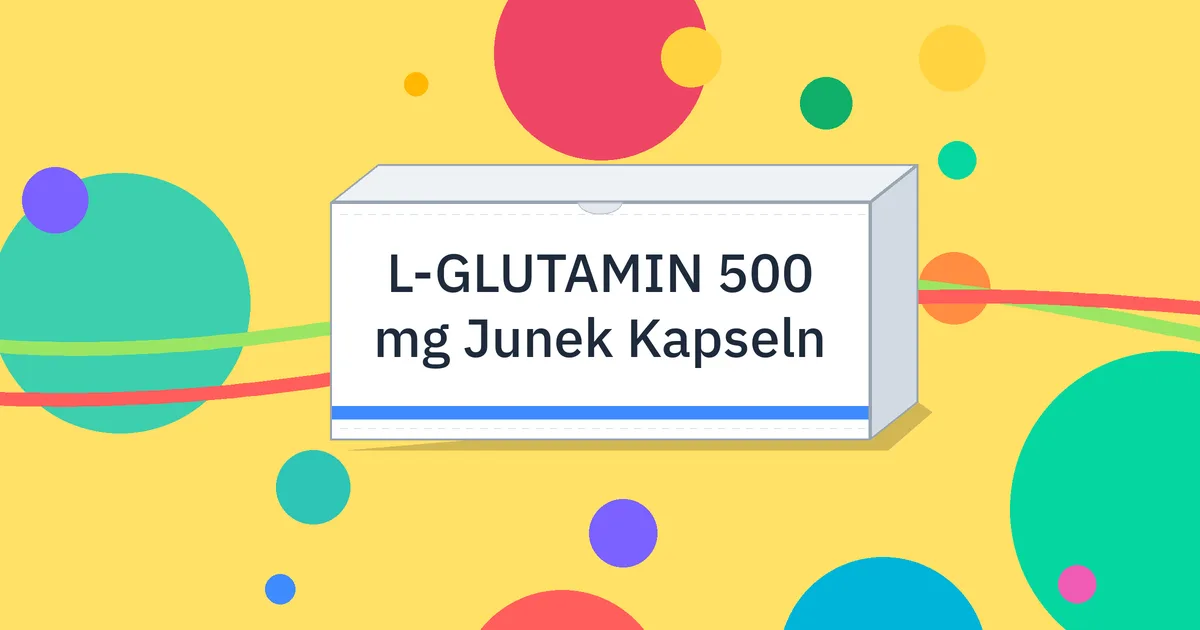 Symbolbild: Packung mit der Aufschrift L-GLUTAMIN 500 mg Junek Kapseln (PZN 00132888) – Verfügbarkeit und Bezug in Apotheken in Frankfurt am Main