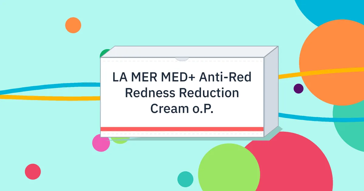 Symbolbild: Packung mit der Aufschrift LA MER MED+ Anti-Red Redness Reduction Cream o.P. (PZN 15635023) – Verfügbarkeit und Bezug in Apotheken in Frankfurt am Main