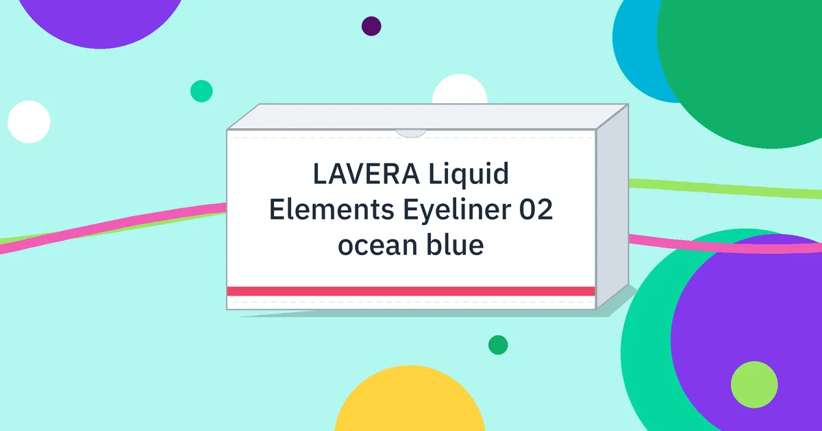 Symbolbild: Packung mit der Aufschrift LAVERA Liquid Elements Eyeliner 02 ocean blue (PZN 19196230) – Verfügbarkeit und Bezug in Apotheken in Frankfurt am Main