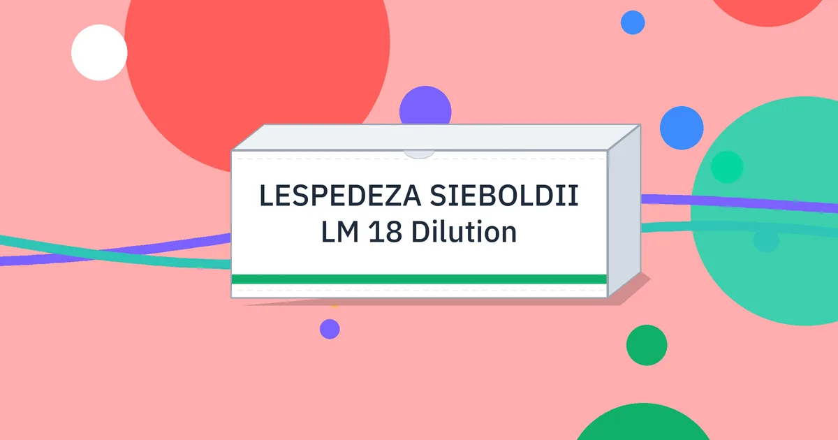 Symbolbild: Packung mit der Aufschrift LESPEDEZA SIEBOLDII LM 18 Dilution (PZN 13527849) – Verfügbarkeit und Bezug in Apotheken in Frankfurt am Main