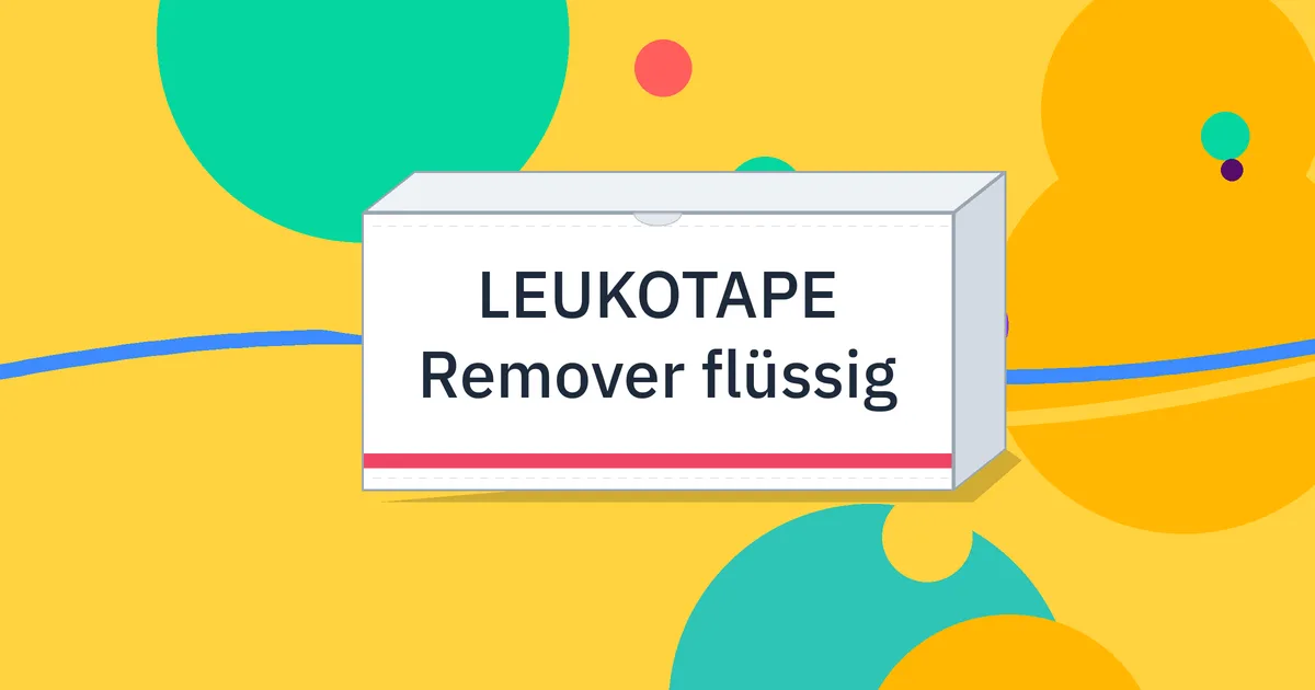 Symbolbild: Packung mit der Aufschrift LEUKOTAPE Remover flüssig (PZN 08630539) – Verfügbarkeit und Bezug in Apotheken in Frankfurt am Main