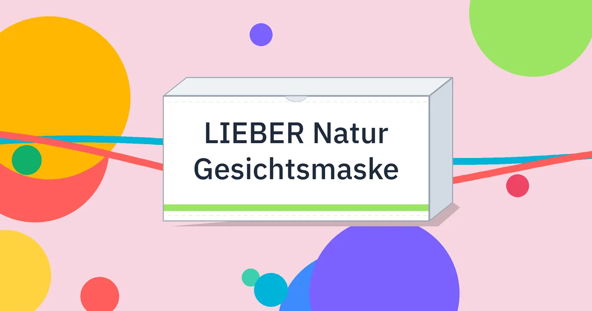 Symbolbild: Packung mit der Aufschrift LIEBER Natur Gesichtsmaske (PZN 18070596) – Verfügbarkeit und Bezug in Apotheken in Frankfurt am Main