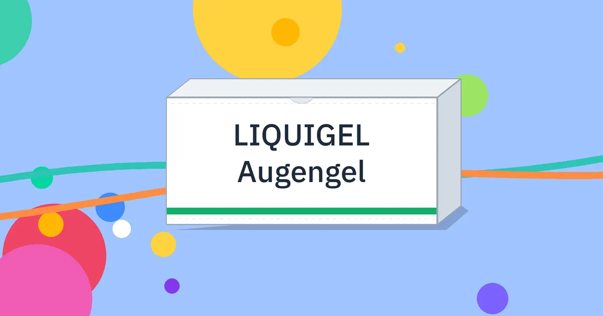 Symbolbild: Packung mit der Aufschrift LIQUIGEL Augengel (PZN 01389715) – Verfügbarkeit und Bezug in Apotheken in Frankfurt am Main