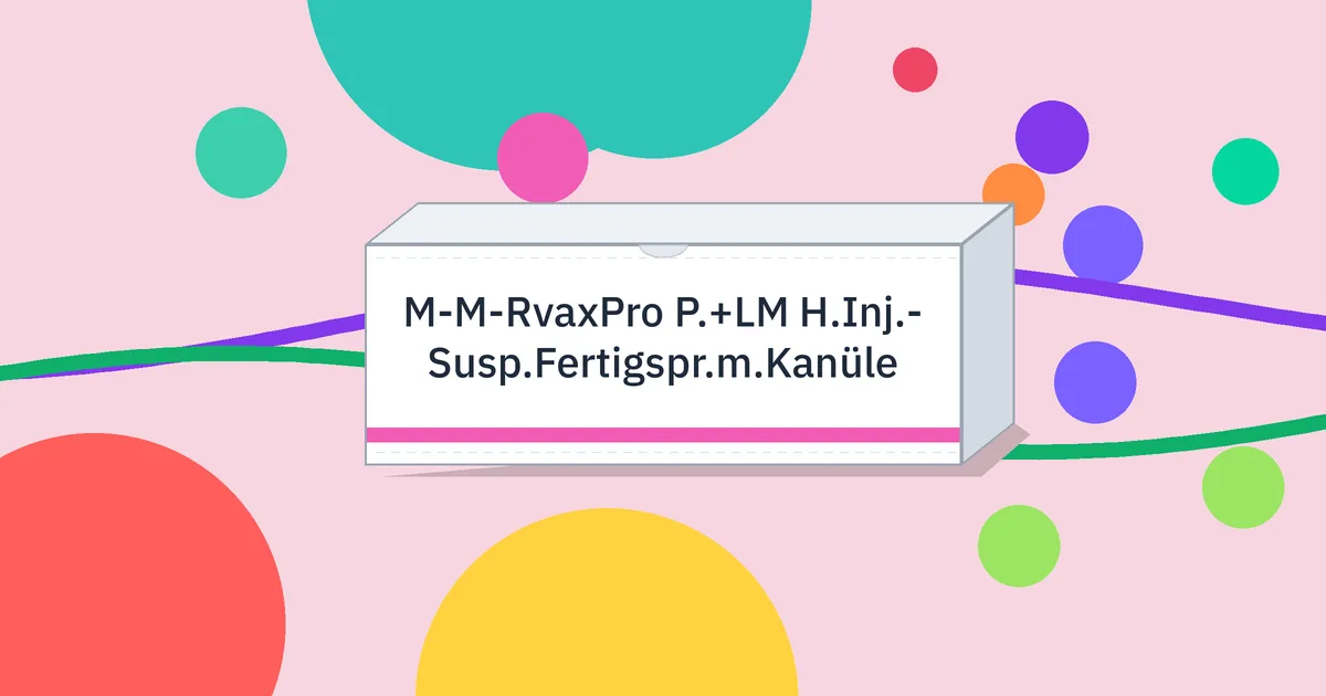 Symbolbild: Packung mit der Aufschrift M-M-RvaxPro P.+LM H.Inj.-Susp.Fertigspr.m.Kanüle (PZN 07694879) – Verfügbarkeit und Bezug in Apotheken in Frankfurt am Main