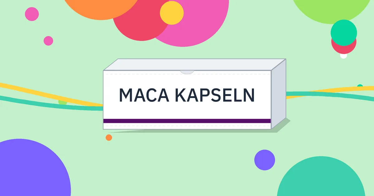 Symbolbild: Packung mit der Aufschrift MACA KAPSELN (PZN 07575809) – Verfügbarkeit und Bezug in Apotheken in Frankfurt am Main