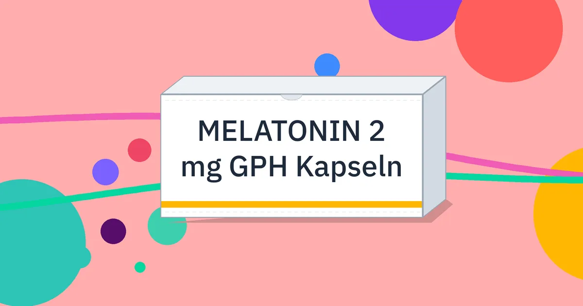 Symbolbild: Packung mit der Aufschrift MELATONIN 2 mg GPH Kapseln (PZN 08449952) – Verfügbarkeit und Bezug in Apotheken in Frankfurt am Main