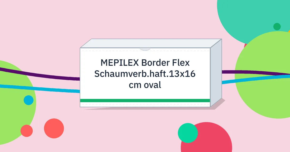 Symbolbild: Packung mit der Aufschrift MEPILEX Border Flex Schaumverb.haft.13x16 cm oval (PZN 19667184) – Verfügbarkeit und Bezug in Apotheken in Frankfurt am Main