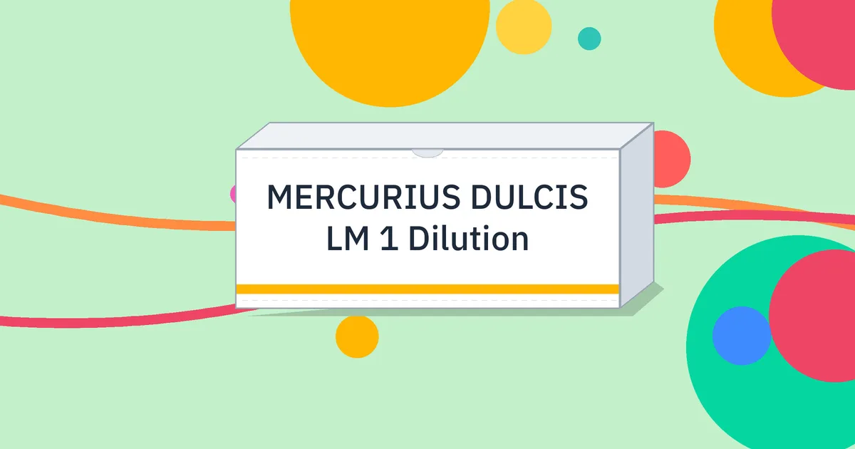 Symbolbild: Packung mit der Aufschrift MERCURIUS DULCIS LM 1 Dilution (PZN 12951203) – Verfügbarkeit und Bezug in Apotheken in Frankfurt am Main