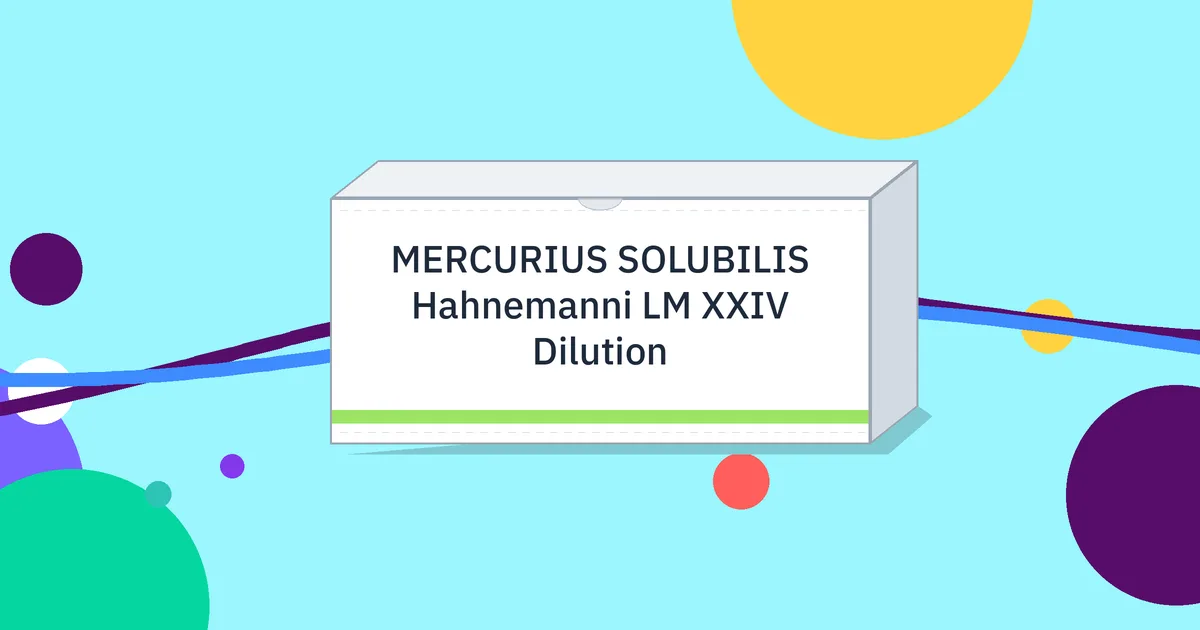 Symbolbild: Packung mit der Aufschrift MERCURIUS SOLUBILIS Hahnemanni LM XXIV Dilution (PZN 02675305) – Verfügbarkeit und Bezug in Apotheken in Frankfurt am Main