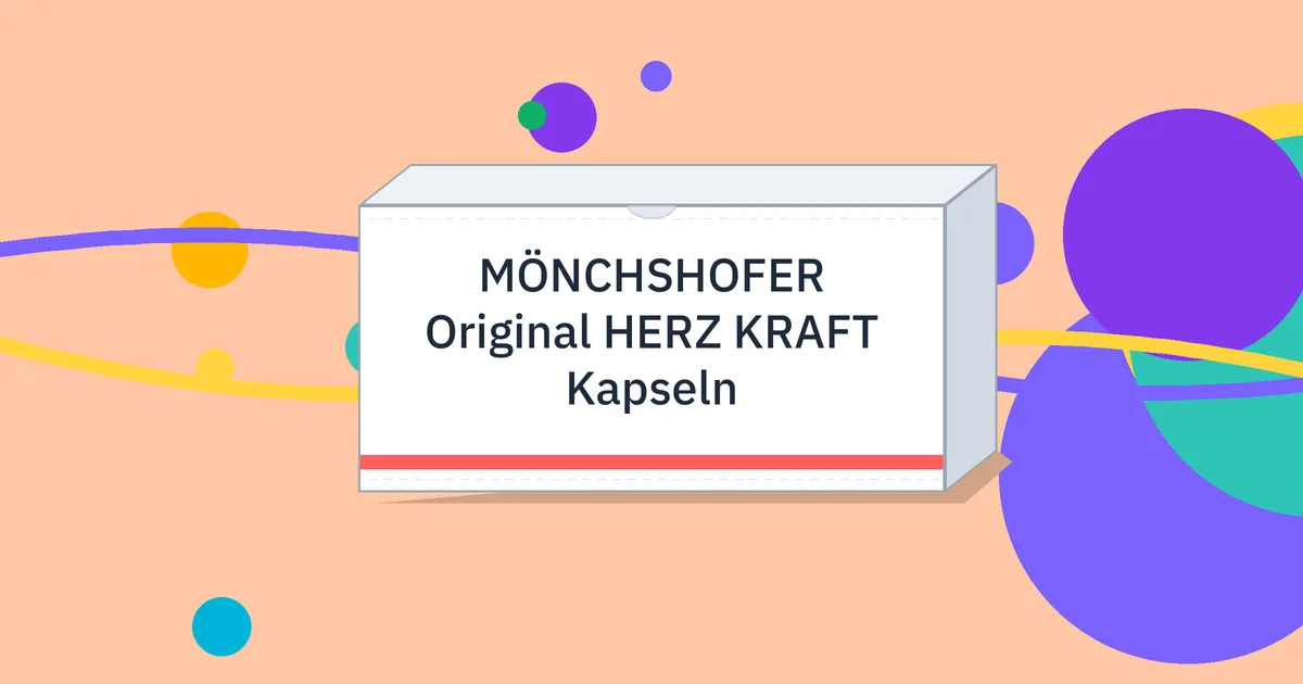 Symbolbild: Packung mit der Aufschrift MÖNCHSHOFER Original HERZ KRAFT Kapseln (PZN 00878323) – Verfügbarkeit und Bezug in Apotheken in Frankfurt am Main