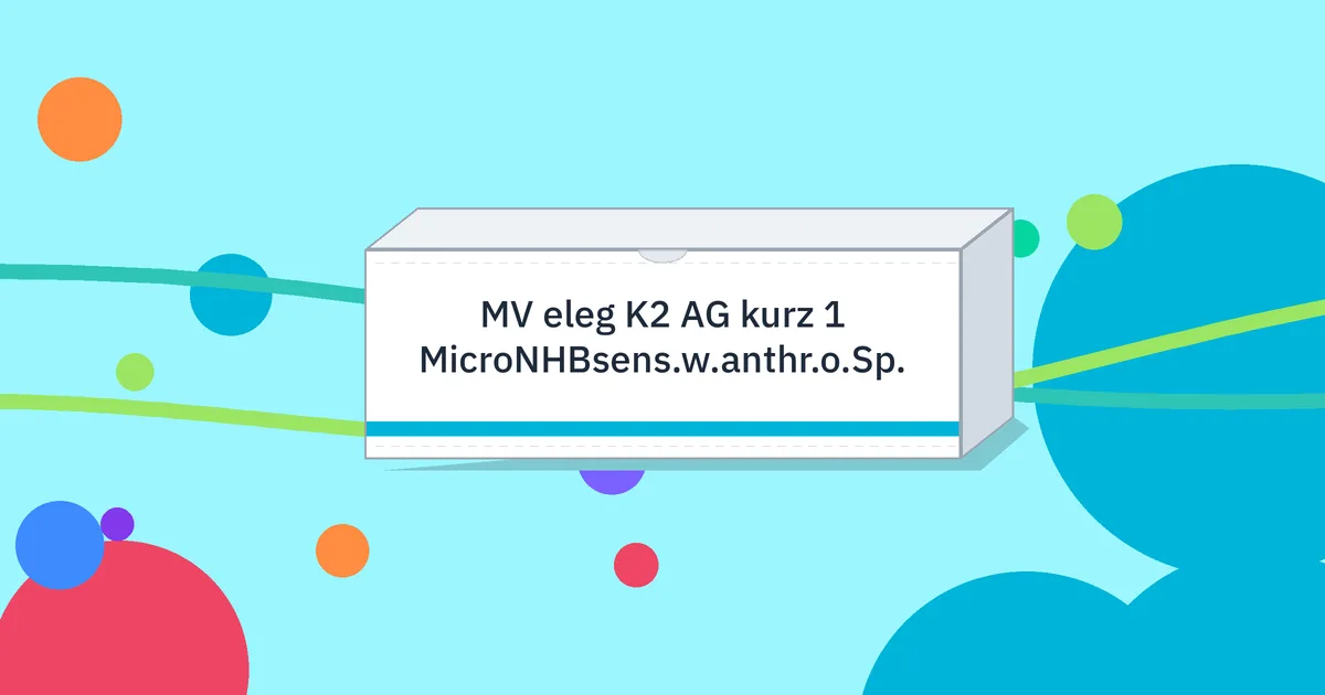 Symbolbild: Packung mit der Aufschrift MV eleg K2 AG kurz 1 MicroNHBsens.w.anthr.o.Sp. (PZN 16071249) – Verfügbarkeit und Bezug in Apotheken in Frankfurt am Main
