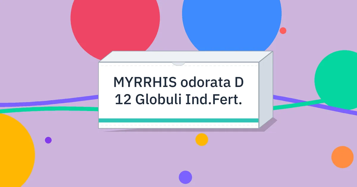 Symbolbild: Packung mit der Aufschrift MYRRHIS odorata D 12 Globuli Ind.Fert. (PZN 17677037) – Verfügbarkeit und Bezug in Apotheken in Frankfurt am Main