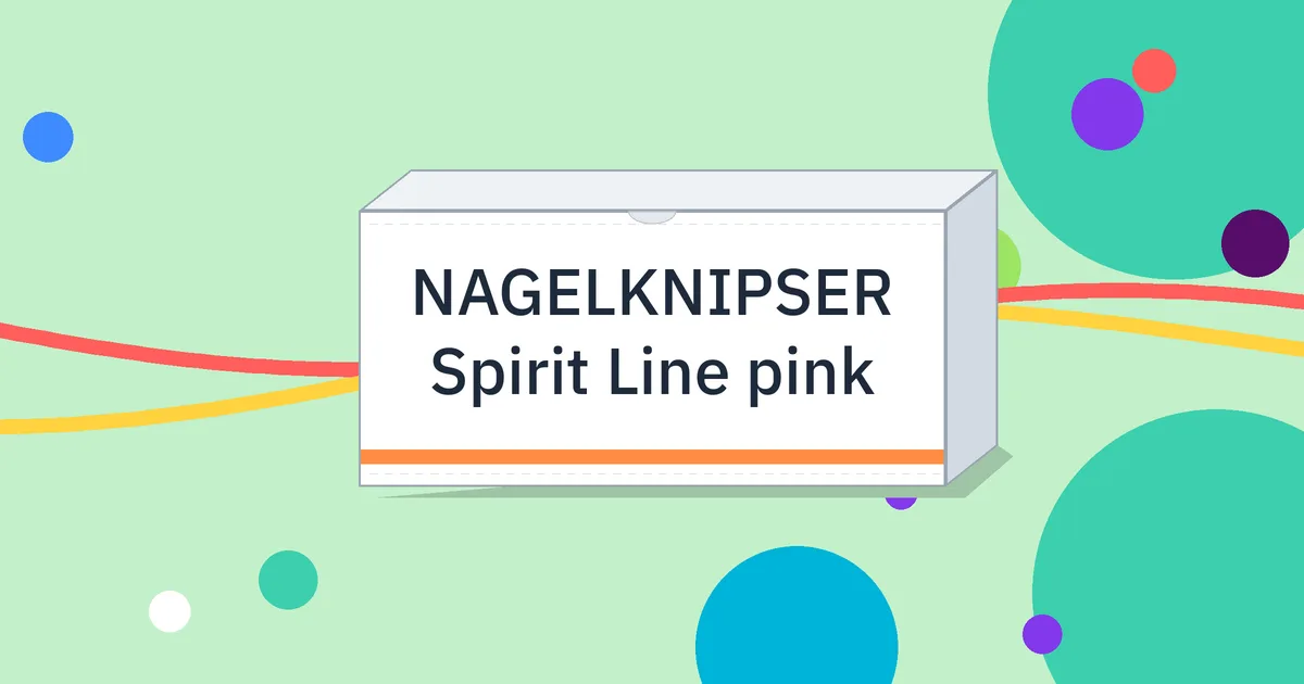 Symbolbild: Packung mit der Aufschrift NAGELKNIPSER Spirit Line pink (PZN 01504895) – Verfügbarkeit und Bezug in Apotheken in Frankfurt am Main