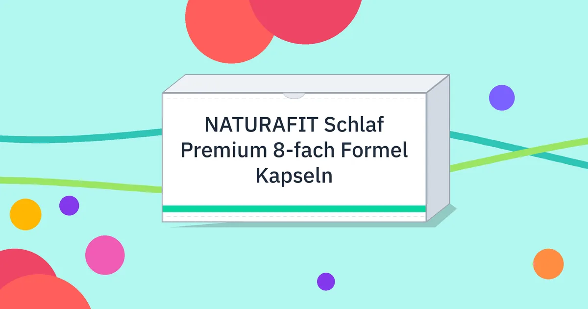 Symbolbild: Packung mit der Aufschrift NATURAFIT Schlaf Premium 8-fach Formel Kapseln (PZN 18501381) – Verfügbarkeit und Bezug in Apotheken in Frankfurt am Main