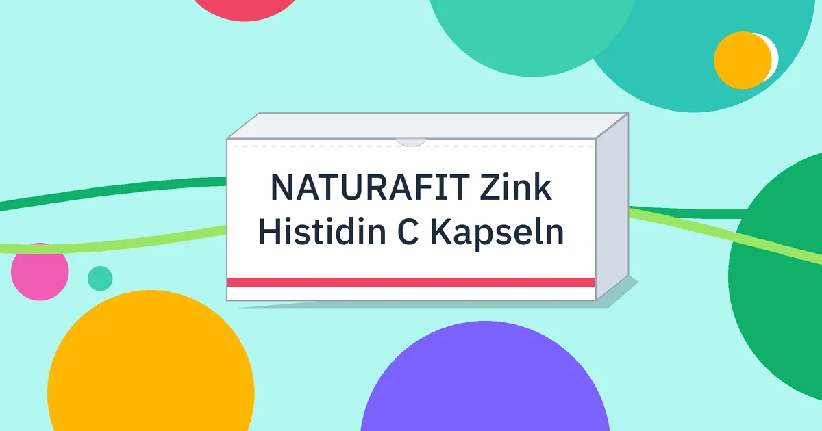 Symbolbild: Packung mit der Aufschrift NATURAFIT Zink Histidin C Kapseln (PZN 12516559) – Verfügbarkeit und Bezug in Apotheken in Frankfurt am Main