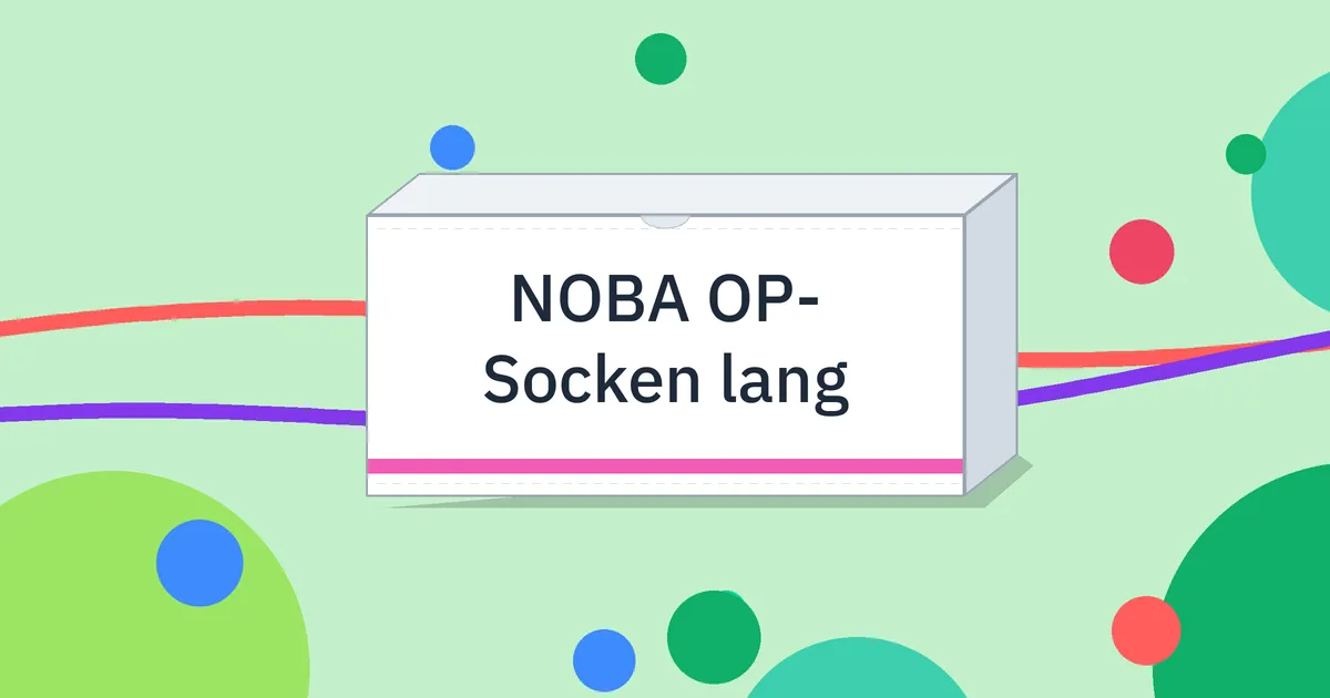 Symbolbild: Packung mit der Aufschrift NOBA OP-Socken lang (PZN 10824179) – Verfügbarkeit und Bezug in Apotheken in Frankfurt am Main
