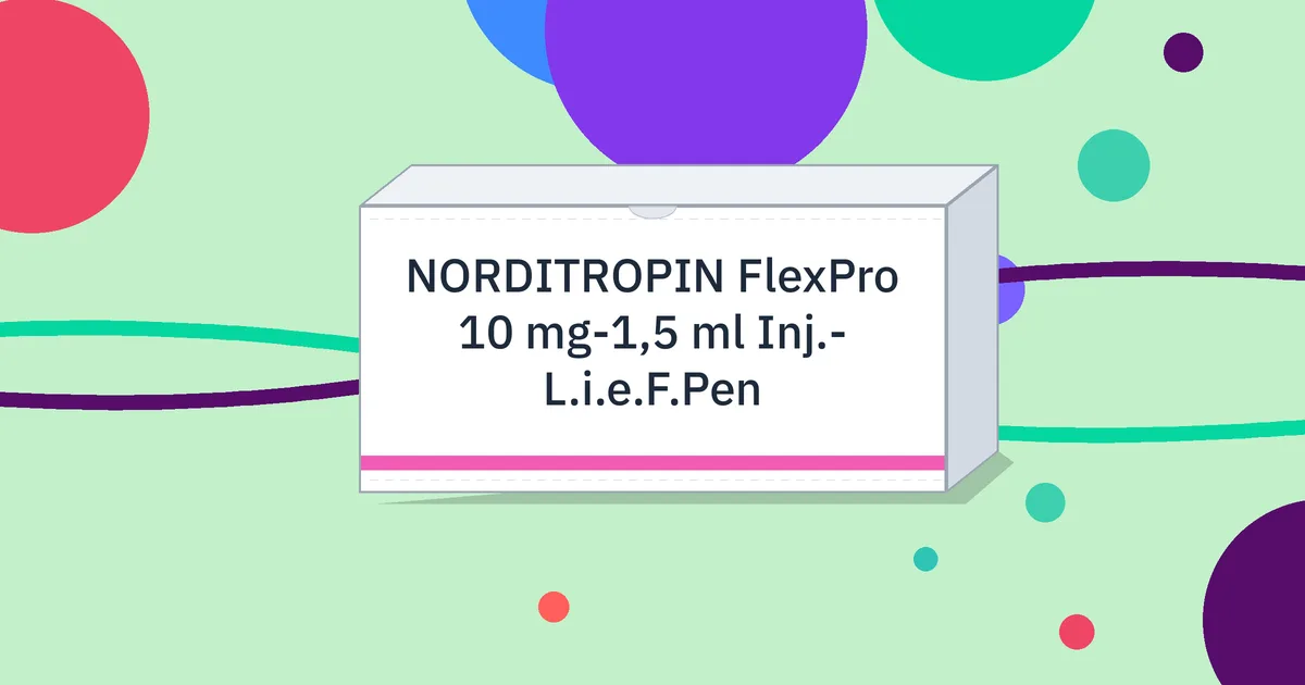 Symbolbild: Packung mit der Aufschrift NORDITROPIN FlexPro 10 mg-1,5 ml Inj.-L.i.e.F.Pen (PZN 19472150) – Verfügbarkeit und Bezug in Apotheken in Frankfurt am Main