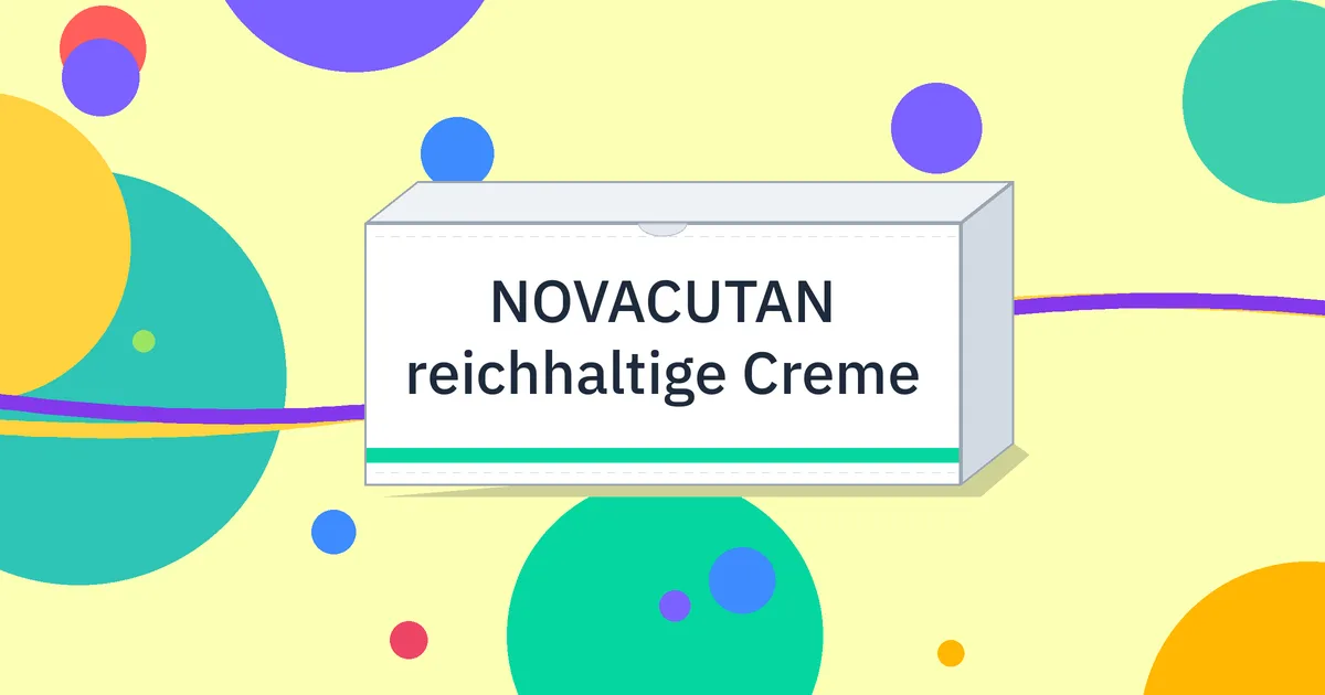 Symbolbild: Packung mit der Aufschrift NOVACUTAN reichhaltige Creme (PZN 02425850) – Verfügbarkeit und Bezug in Apotheken in Frankfurt am Main