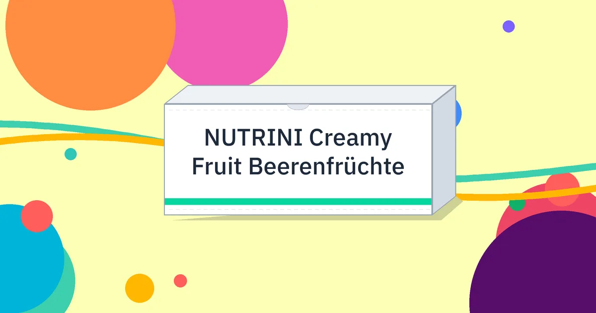 Symbolbild: Packung mit der Aufschrift NUTRINI Creamy Fruit Beerenfrüchte (PZN 10356034) – Verfügbarkeit und Bezug in Apotheken in Frankfurt am Main