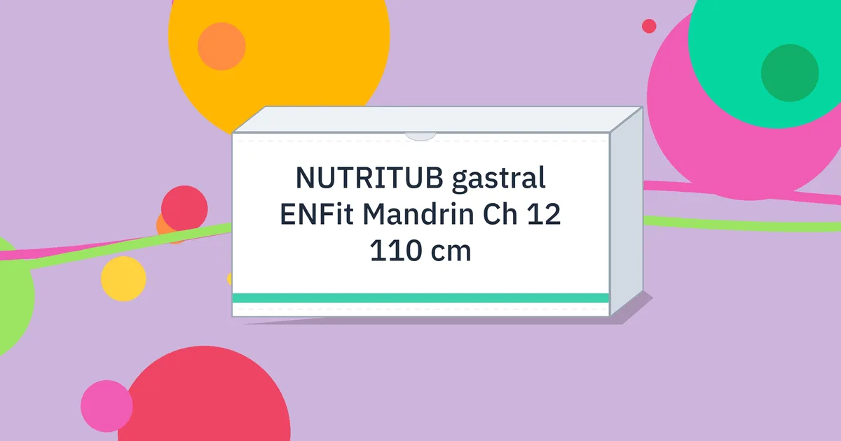 Symbolbild: Packung mit der Aufschrift NUTRITUB gastral ENFit Mandrin Ch 12 110 cm (PZN 19098496) – Verfügbarkeit und Bezug in Apotheken in Frankfurt am Main