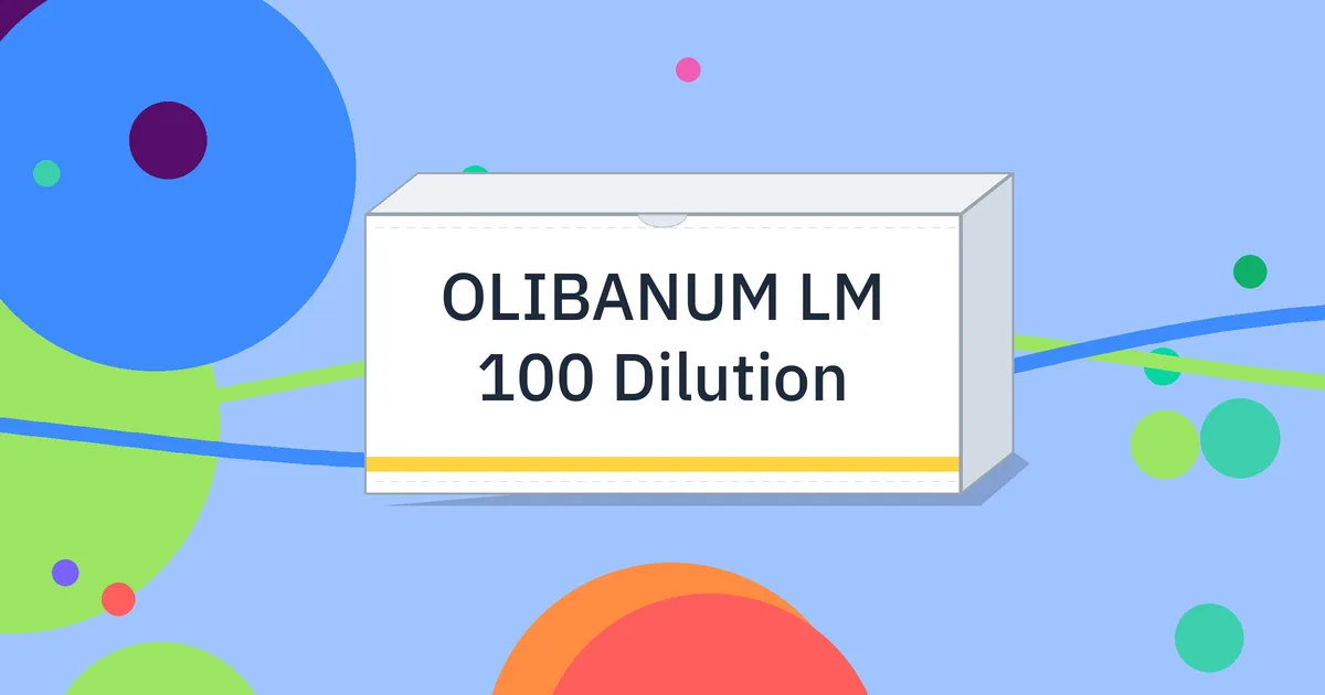 Symbolbild: Packung mit der Aufschrift OLIBANUM LM 100 Dilution (PZN 12971967) – Verfügbarkeit und Bezug in Apotheken in Frankfurt am Main