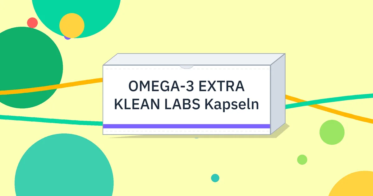 Symbolbild: Packung mit der Aufschrift OMEGA-3 EXTRA KLEAN LABS Kapseln (PZN 19831028) – Verfügbarkeit und Bezug in Apotheken in Frankfurt am Main