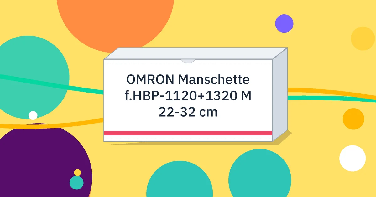 Symbolbild: Packung mit der Aufschrift OMRON Manschette f.HBP-1120+1320 M 22-32 cm (PZN 14057587) – Verfügbarkeit und Bezug in Apotheken in Frankfurt am Main