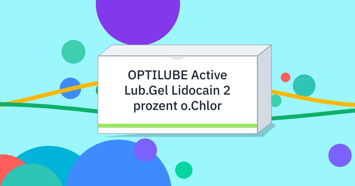 Symbolbild: Packung mit der Aufschrift OPTILUBE Active Lub.Gel Lidocain 2 prozent o.Chlor (PZN 20837527) – Verfügbarkeit und Bezug in Apotheken in Frankfurt am Main