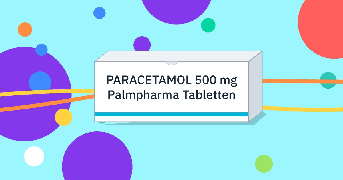 Symbolbild: Packung mit der Aufschrift PARACETAMOL 500 mg Palmpharma Tabletten (PZN 18403112) – Verfügbarkeit und Bezug in Apotheken in Frankfurt am Main