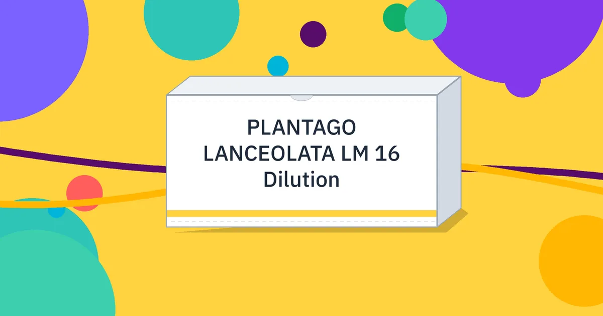 Symbolbild: Packung mit der Aufschrift PLANTAGO LANCEOLATA LM 16 Dilution (PZN 13036933) – Verfügbarkeit und Bezug in Apotheken in Frankfurt am Main
