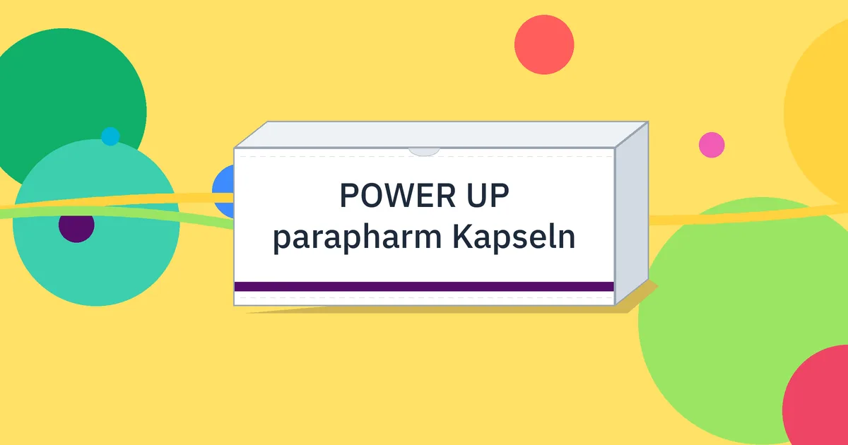 Symbolbild: Packung mit der Aufschrift POWER UP parapharm Kapseln (PZN 17231399) – Verfügbarkeit und Bezug in Apotheken in Frankfurt am Main