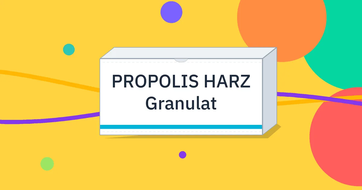 Symbolbild: Packung mit der Aufschrift PROPOLIS HARZ Granulat (PZN 03034270) – Verfügbarkeit und Bezug in Apotheken in Frankfurt am Main