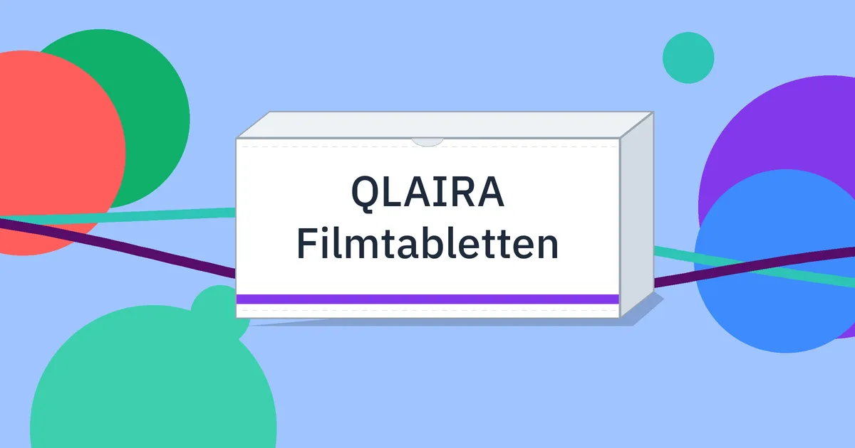 Symbolbild: Packung mit der Aufschrift QLAIRA Filmtabletten (PZN 00979001) – Verfügbarkeit und Bezug in Apotheken in Frankfurt am Main