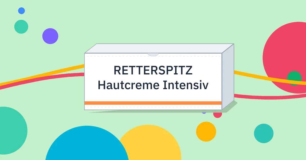Symbolbild: Packung mit der Aufschrift RETTERSPITZ Hautcreme Intensiv (PZN 09684796) – Verfügbarkeit und Bezug in Apotheken in Frankfurt am Main