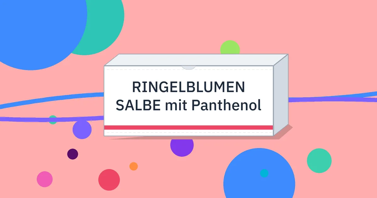 Symbolbild: Packung mit der Aufschrift RINGELBLUMEN SALBE mit Panthenol (PZN 11348657) – Verfügbarkeit und Bezug in Apotheken in Frankfurt am Main