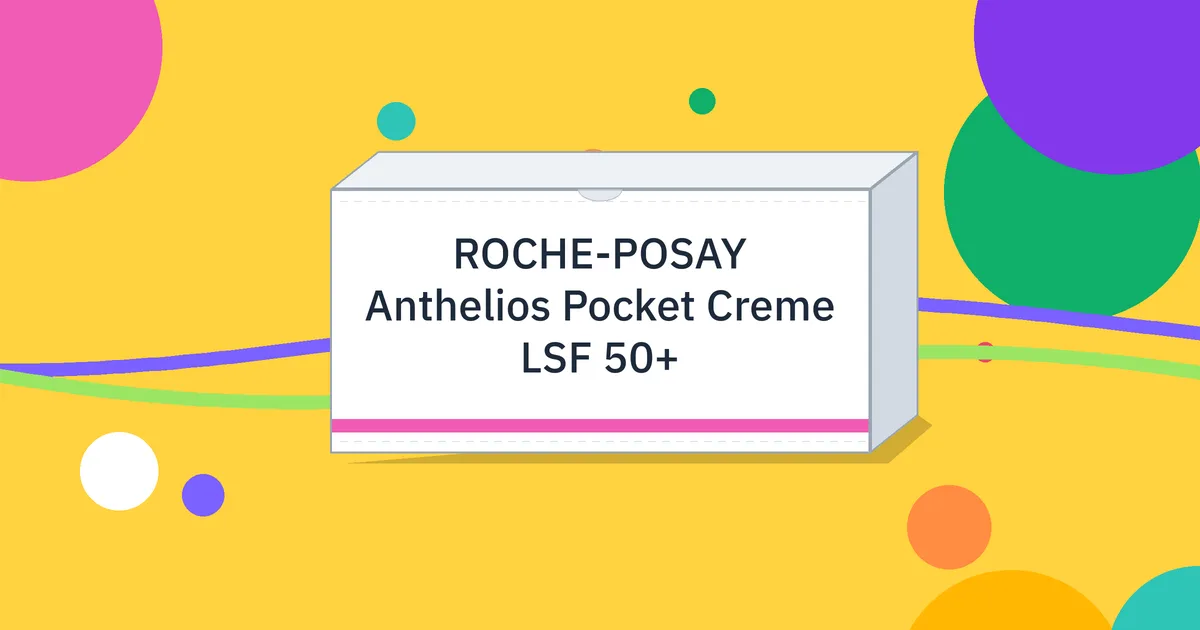 Symbolbild: Packung mit der Aufschrift ROCHE-POSAY Anthelios Pocket Creme LSF 50+ (PZN 14160457) – Verfügbarkeit und Bezug in Apotheken in Frankfurt am Main