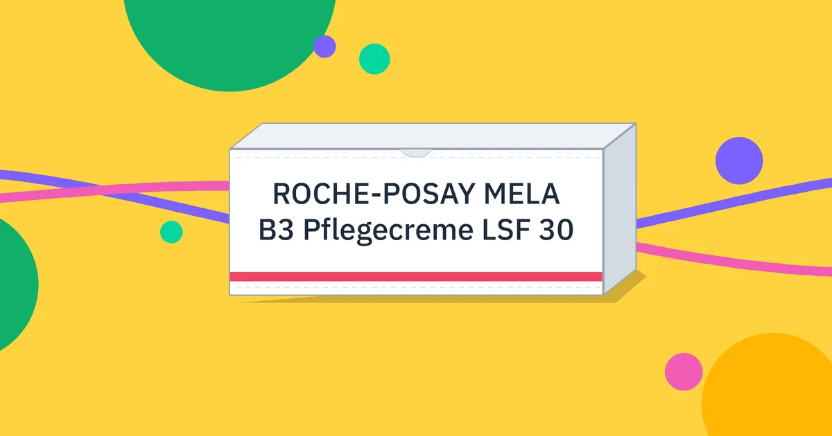 Symbolbild: Packung mit der Aufschrift ROCHE-POSAY MELA B3 Pflegecreme LSF 30 (PZN 19155573) – Verfügbarkeit und Bezug in Apotheken in Frankfurt am Main