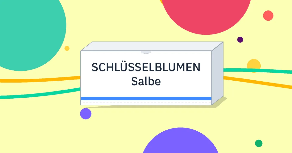 Symbolbild: Packung mit der Aufschrift SCHLÜSSELBLUMEN Salbe (PZN 18353733) – Verfügbarkeit und Bezug in Apotheken in Frankfurt am Main