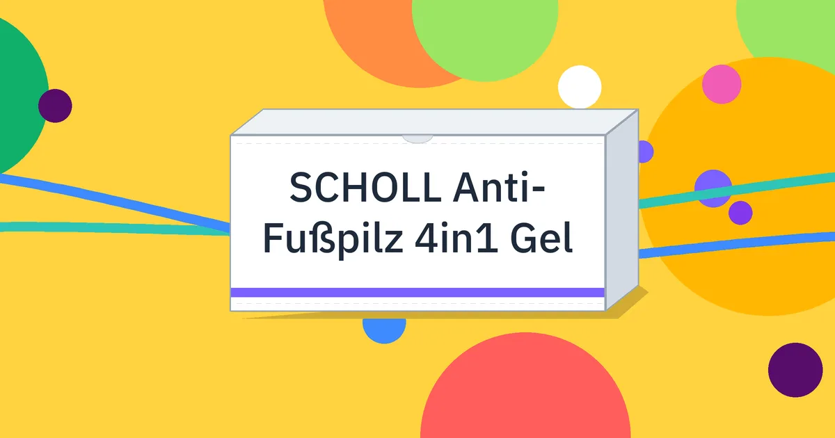 Symbolbild: Packung mit der Aufschrift SCHOLL Anti-Fußpilz 4in1 Gel (PZN 20614000) – Verfügbarkeit und Bezug in Apotheken in Frankfurt am Main