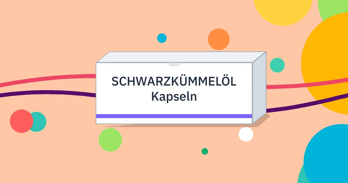 Symbolbild: Packung mit der Aufschrift SCHWARZKÜMMELÖL Kapseln (PZN 19268277) – Verfügbarkeit und Bezug in Apotheken in Frankfurt am Main