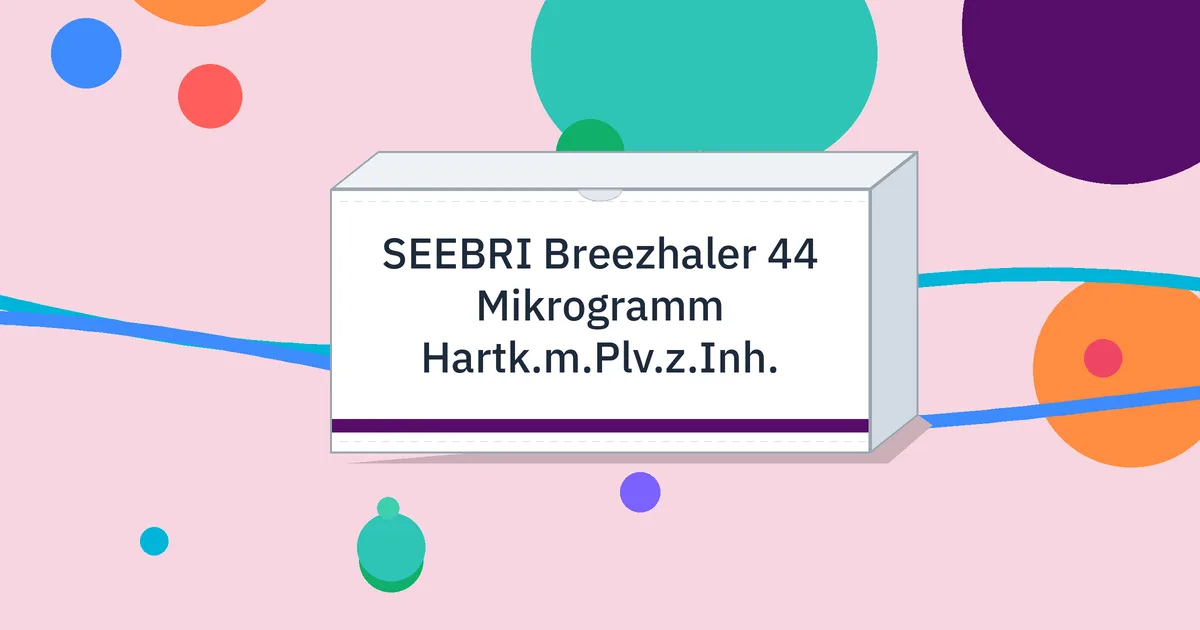 Symbolbild: Packung mit der Aufschrift SEEBRI Breezhaler 44 Mikrogramm Hartk.m.Plv.z.Inh. (PZN 10842013) – Verfügbarkeit und Bezug in Apotheken in Frankfurt am Main